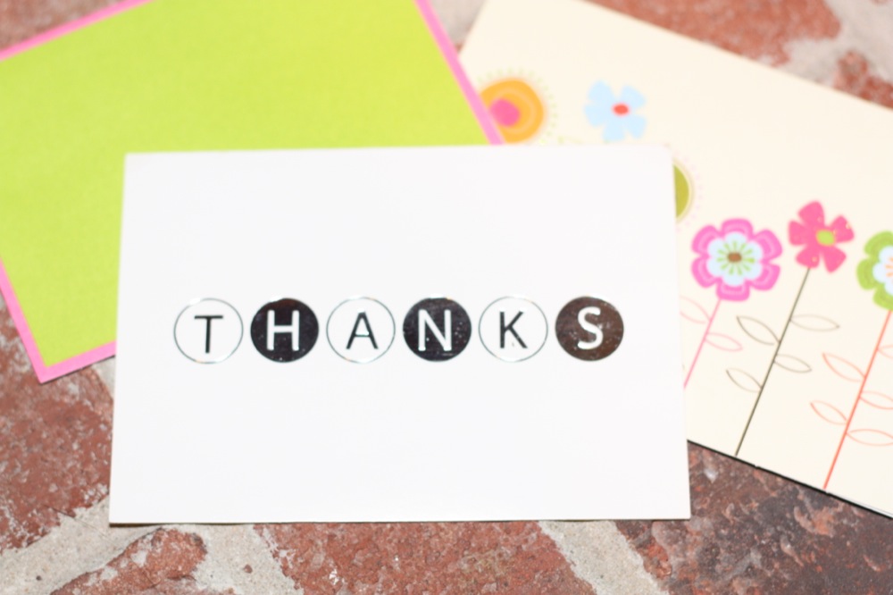 Personalizing Your Thank You Card!