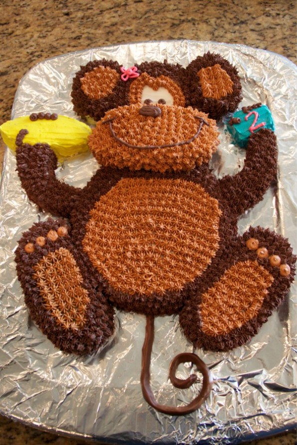 Monkey Birthday Cake!